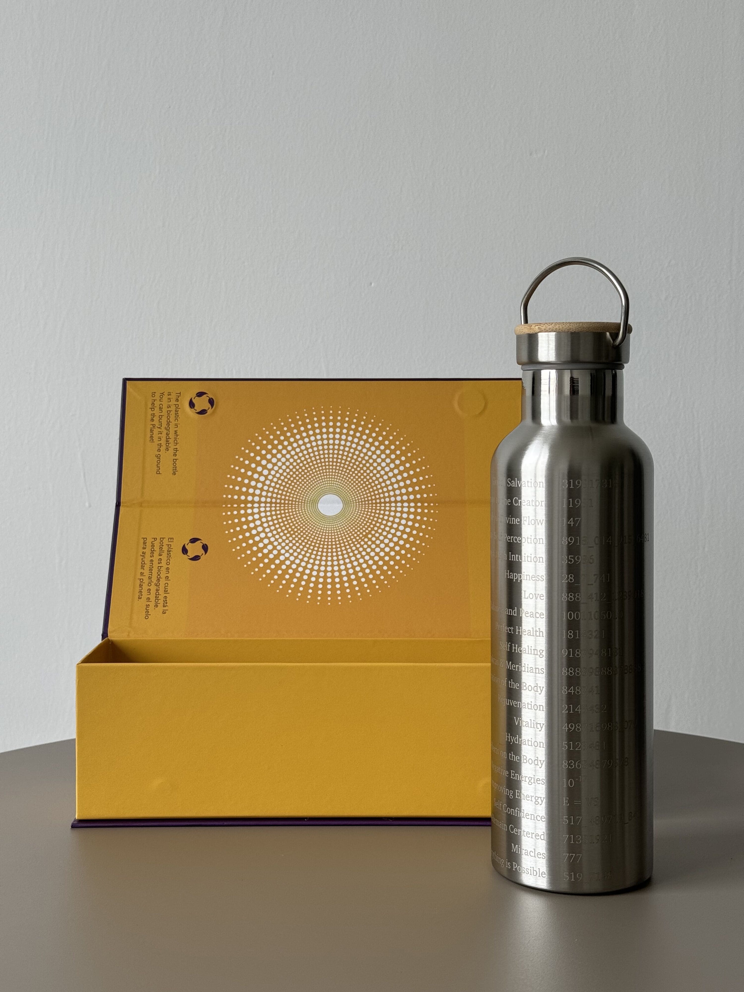 Numerana's Water Activator Bottle with Grabovoi Numbers